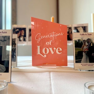 Custom Memory Table Sign | Generations of Love | Family Photos ...