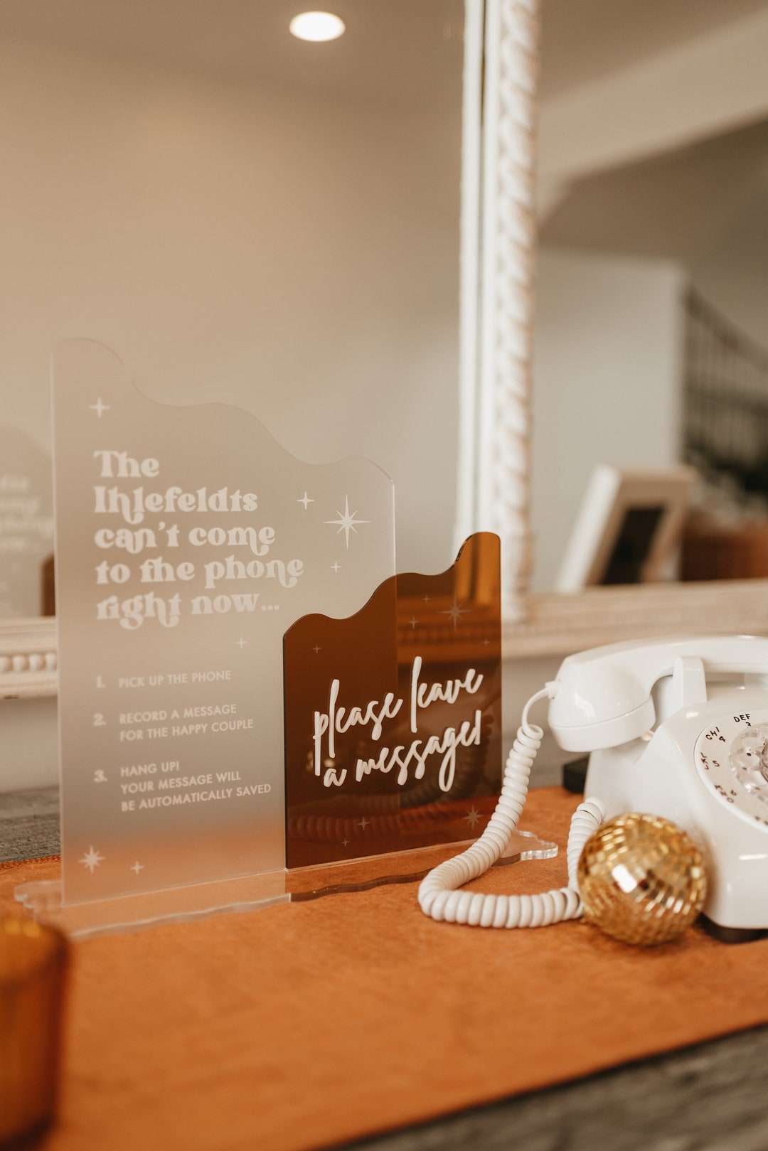 Custom After the Tone Sign / Audio Guest Book Wedding Sign / Guest Book ...