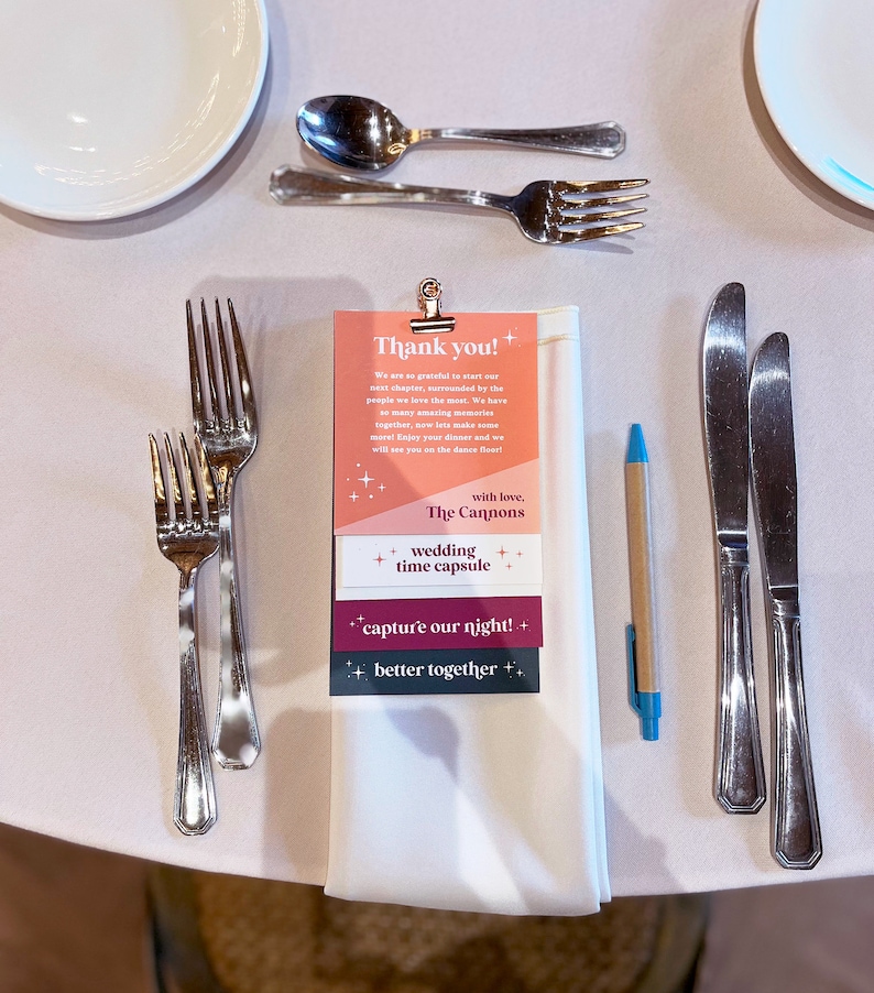 Wedding Menu Stack Digital Download Canva Template Wedding - Etsy