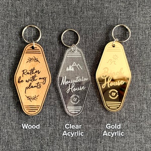 Custom House Keychain | Motel Keychain | Mountain House | Lake House ...