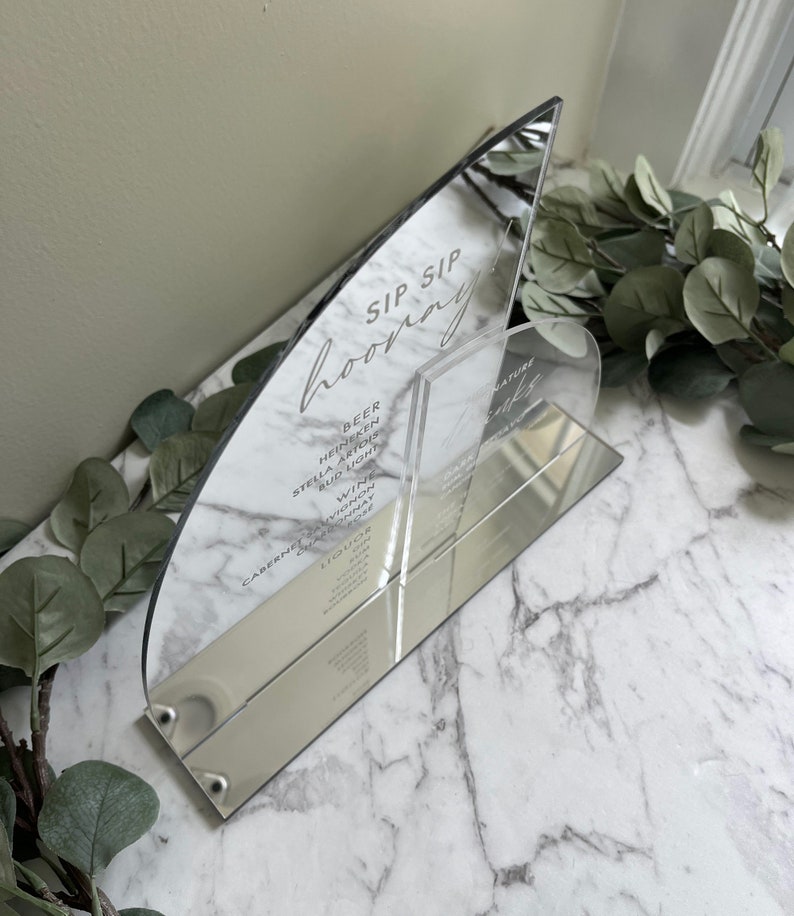 Custom Layered Arch Signature Drink Sign / Bar Menu Wedding - Etsy