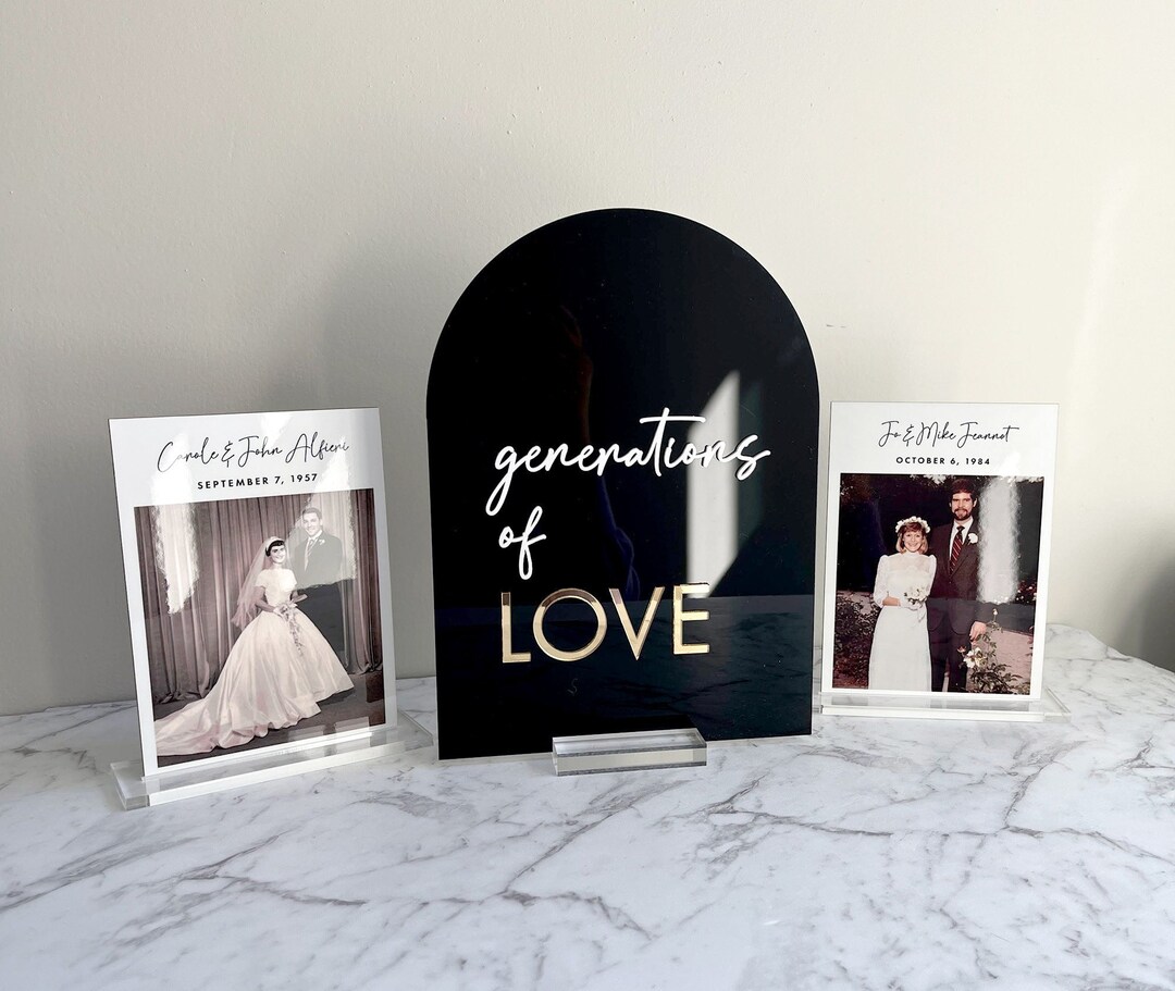 Custom Memory Table Sign | Generations of Love | Family Photos ...