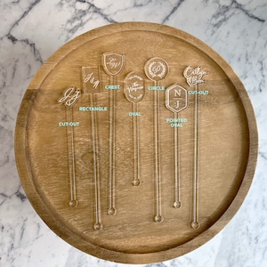 Wedding Logo Drink Stirrers | Personalized Wedding Decor | Gold Swizzle ...