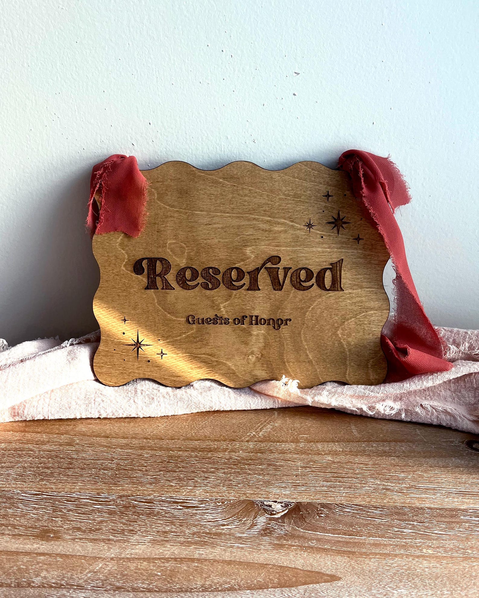 Reserved Ceremony Sign / Guest of Honor Sign / Reserved Chair Marker ...