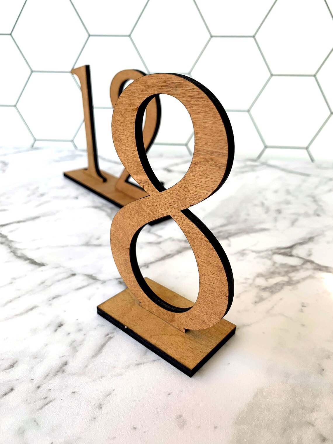 Self-Standing Table Number Laser Cut Wedding Table | Etsy