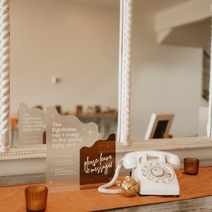 Custom After the Tone Sign / Audio Guest Book Wedding Sign / Guest Book ...