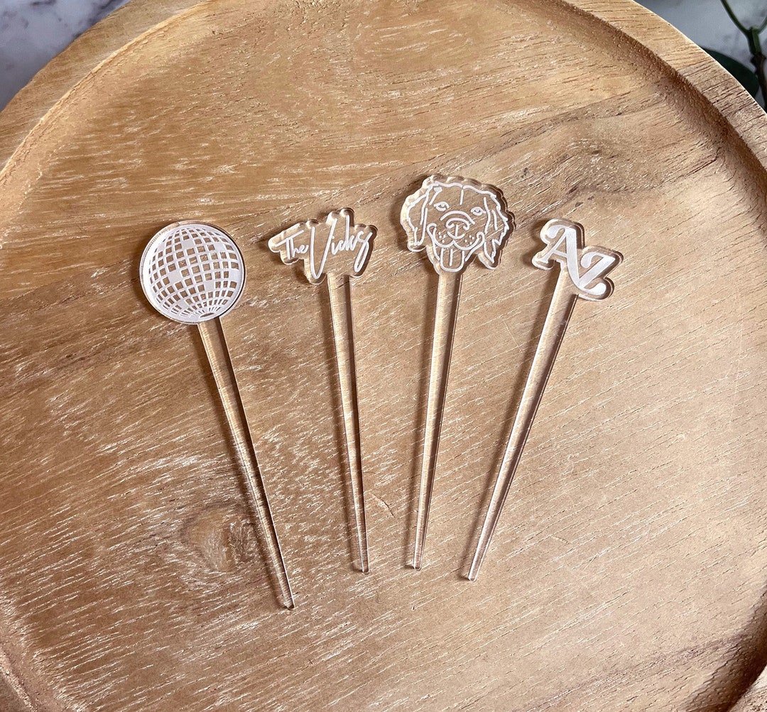 Custom Tooth Pick | Personalized Wedding Decor | Fluorescent Appetizer ...