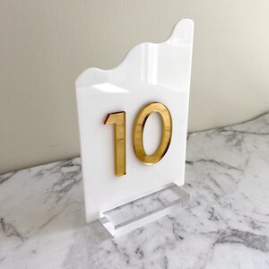 Wavy Custom Table Numbers / Colorful Wedding Decor / Disco Table ...
