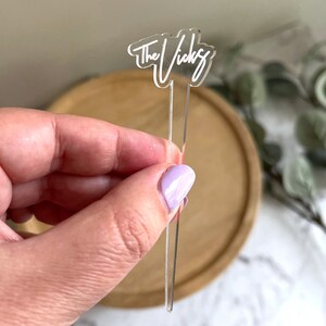 Custom Tooth Pick | Personalized Wedding Decor | Fluorescent Appetizer ...