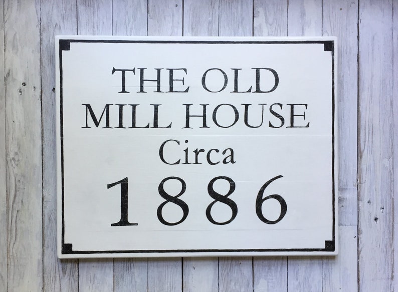Custom Historic House Plaque Circa Plaque Wooden Sign - Etsy