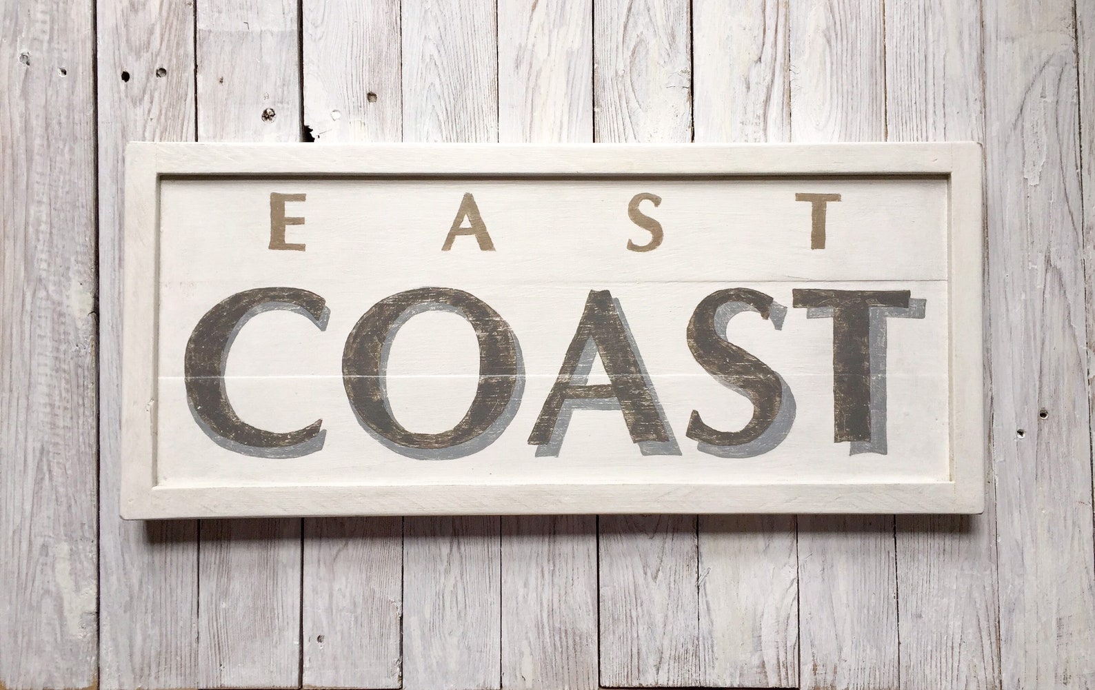 East Coast Wooden Sign East Coast Decor Beach House Decor - Etsy