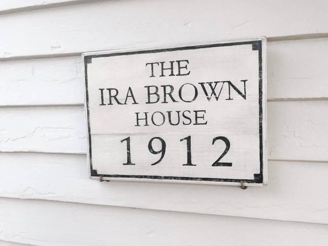 Custom Historic House Plaque - Circa Plaque, Wooden Sign - Etsy