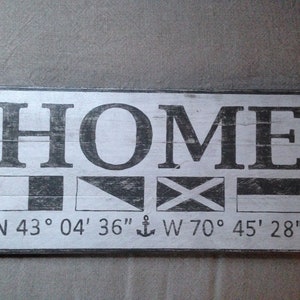 Personalized Nautical Flag Name GPS Sign - Personalized Nautical Flag ...