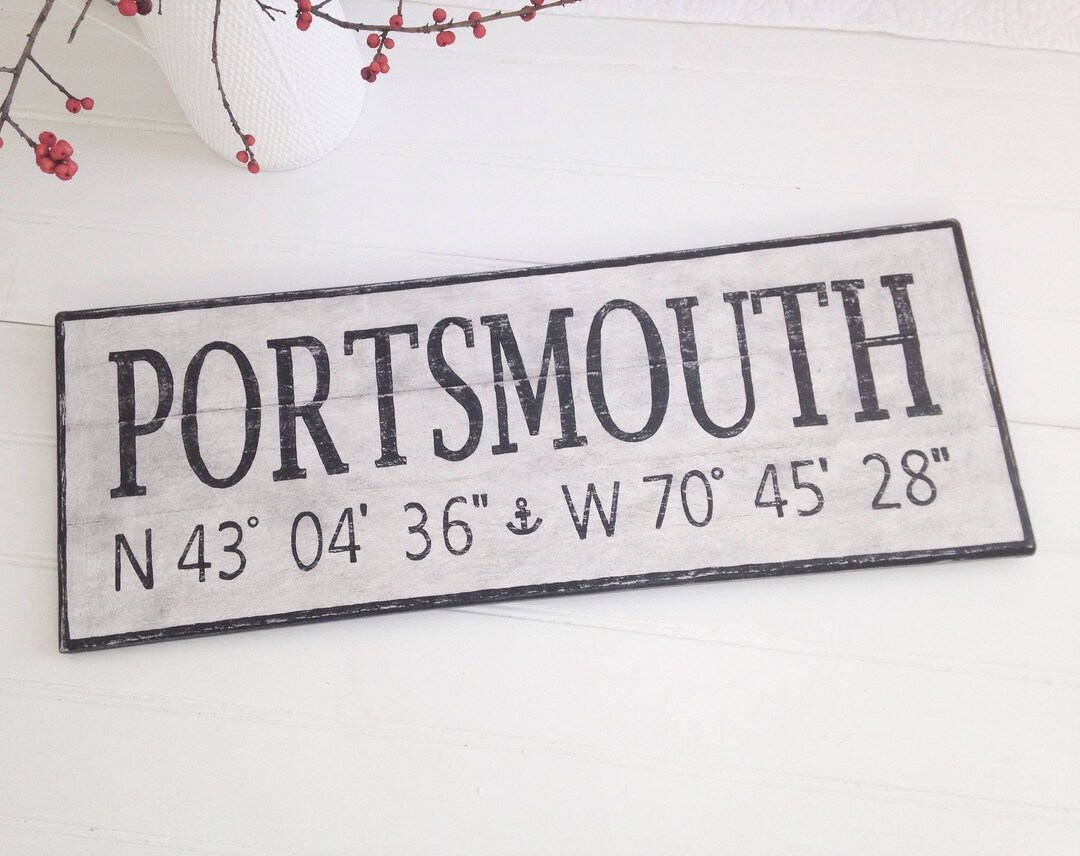 Personalized GPS Coordinates Sign - Nautical Decor, Nautical Sign ...