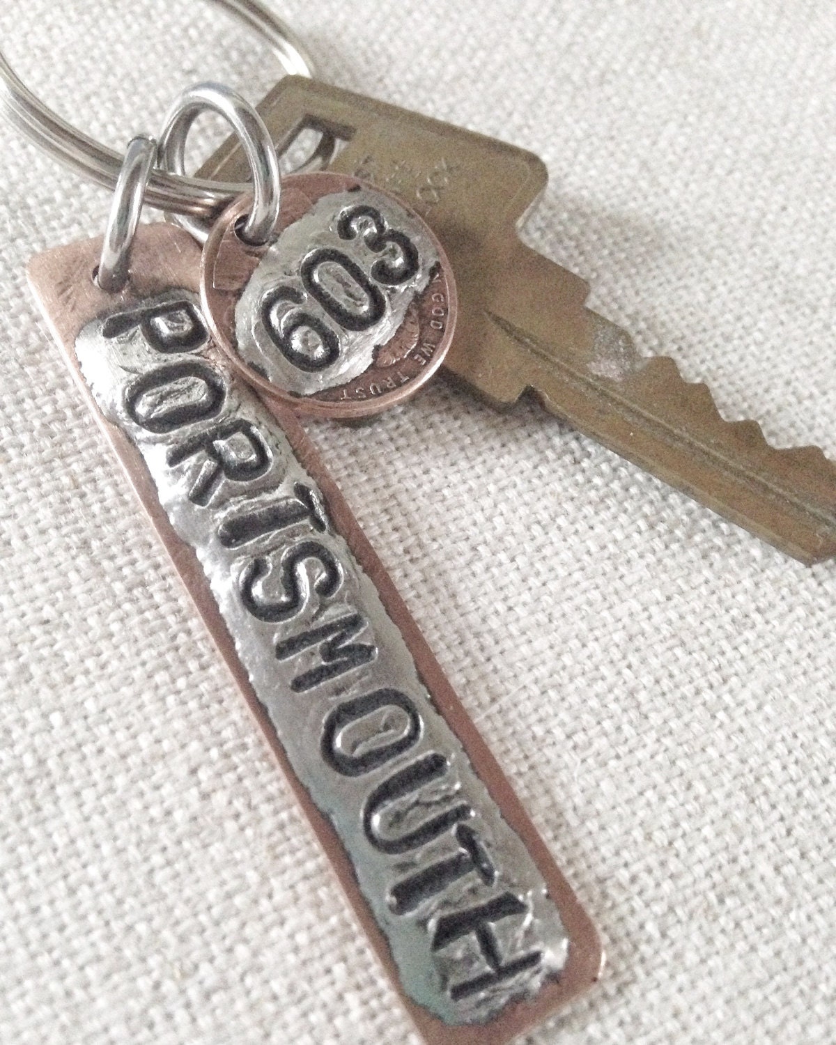 Personalized Area Code Keychain custom area code home | Etsy