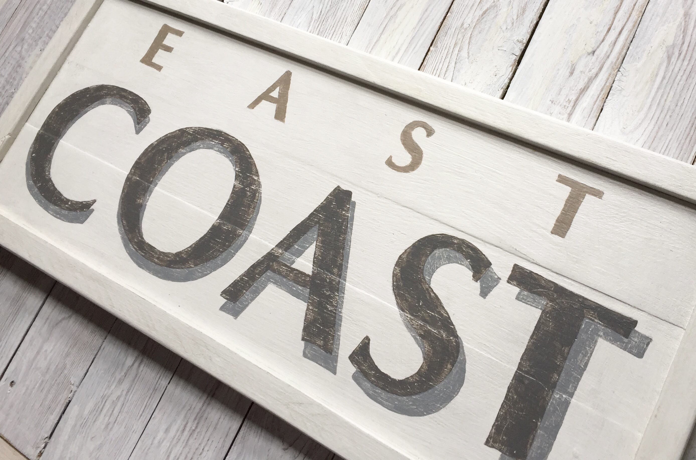 East Coast Wooden Sign East Coast decor beach house decor | Etsy