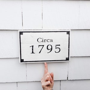 Custom Historic House Plaque - Circa Plaque, Wooden Sign - Etsy