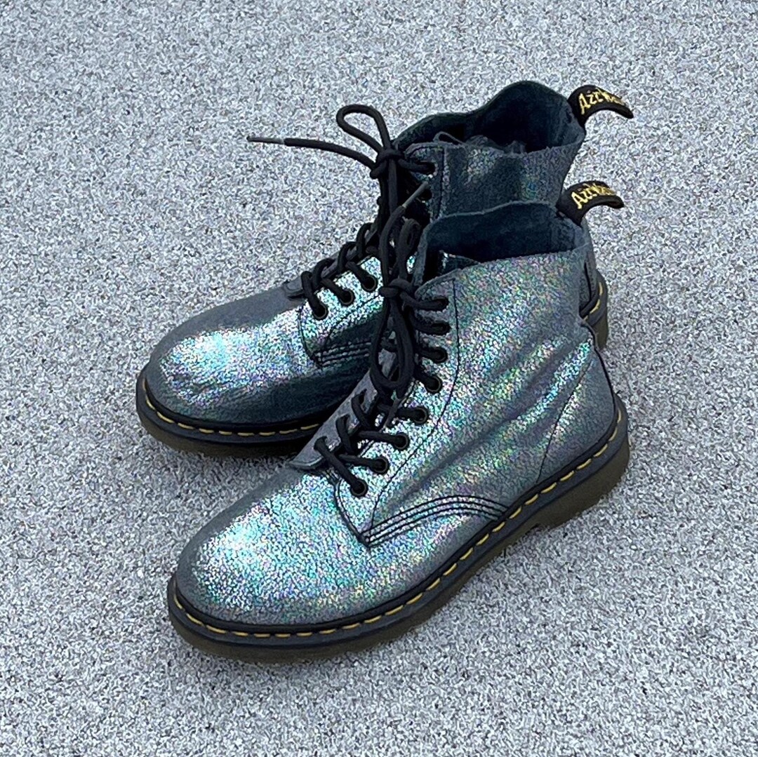 Vintage Dr Martens 1460 Pascal Sparkle Iridescent Crackle Lace up ...