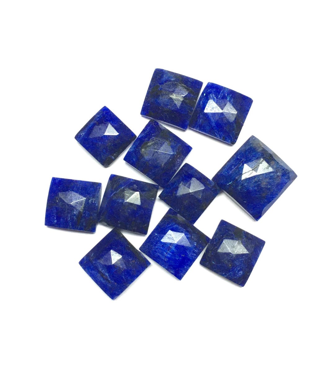 Sapphire Square Rose Cut Flat Back Loose Gemstone 4x4 Mm to 10x10 Mm - Etsy