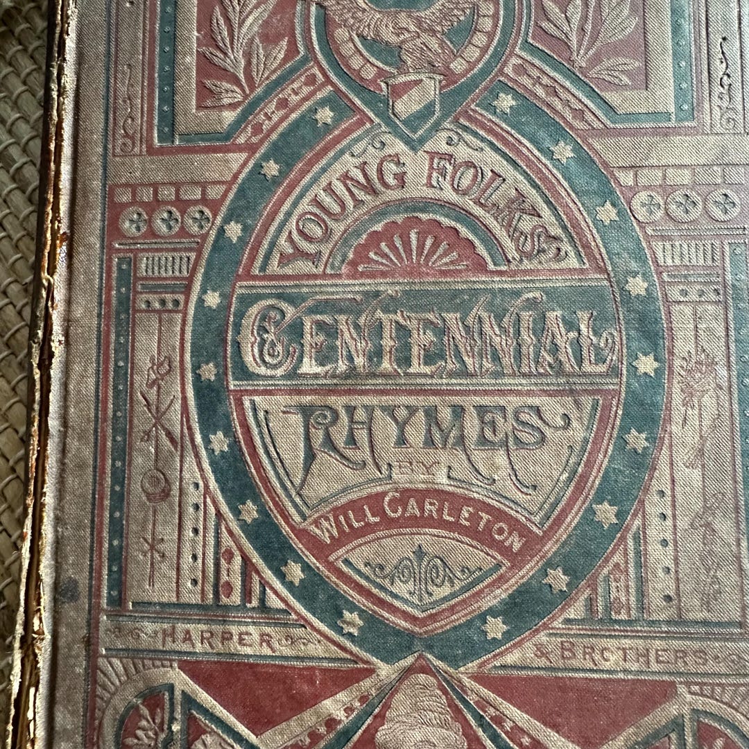 Antique Book/young Folks Centennial Rhymes 1876 as Found - Etsy