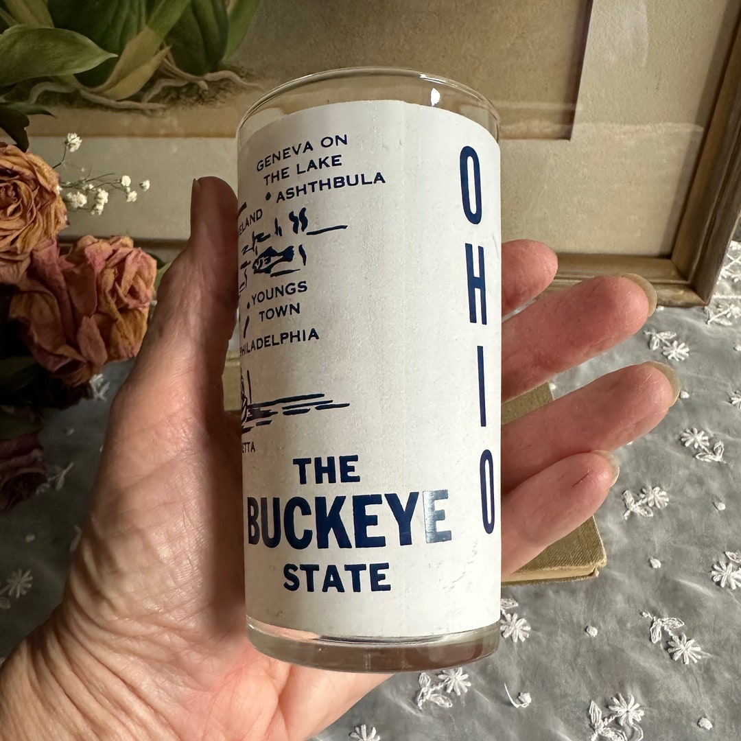 Vintage Ohio Souvenir Glass/state of Ohio Tumbler - Etsy