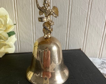 Brass Angel Bell - Etsy