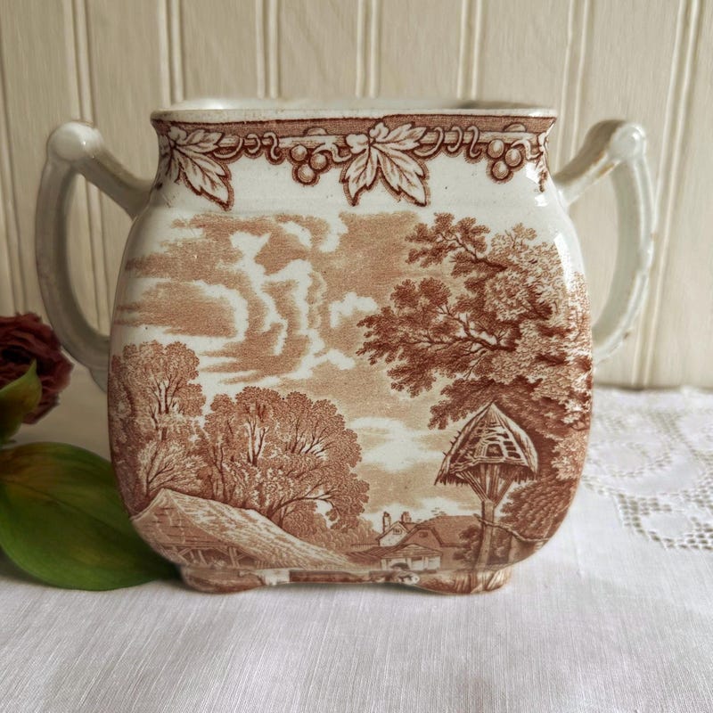 Antique Transferware Jars - Etsy