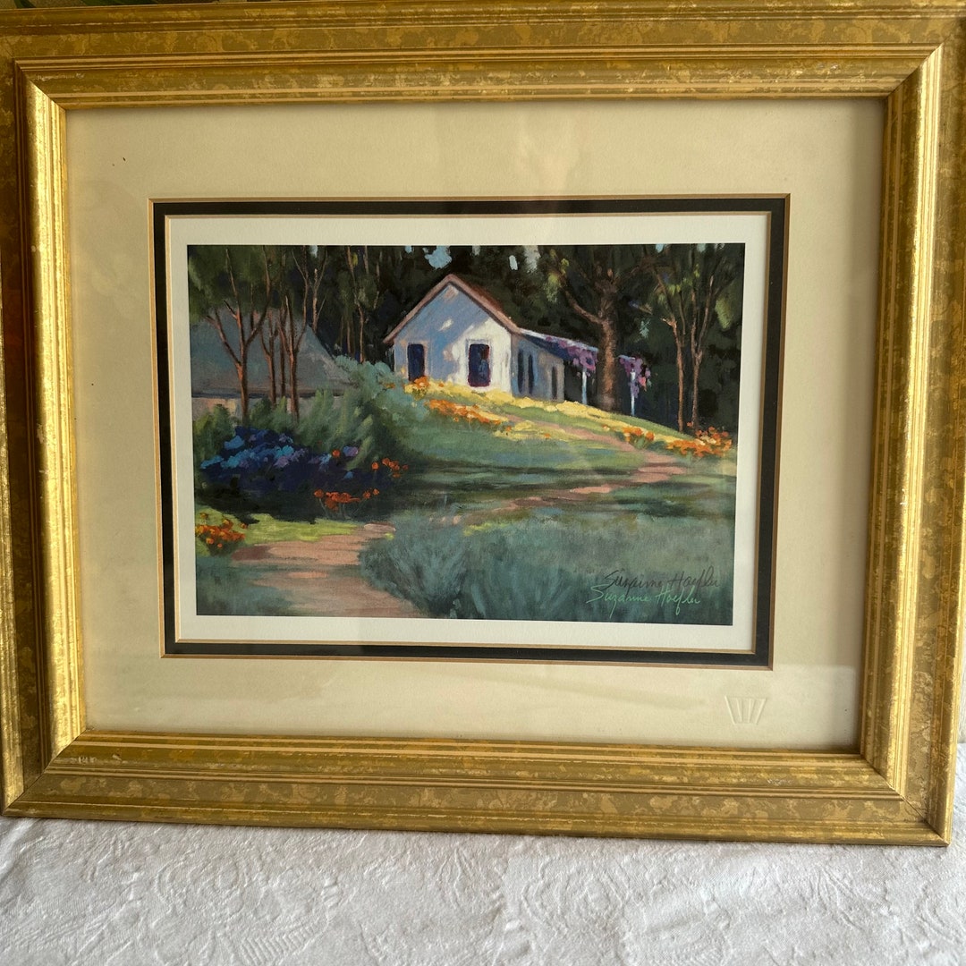Vintage Framed Print/signed Suzanne Hoefler - Etsy