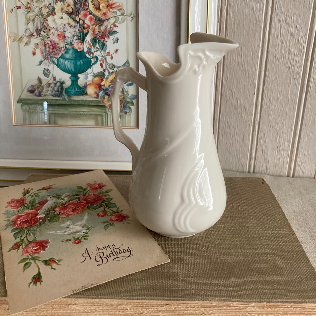 Vintage Godinger Creamer/porcelain Mini Pitcher - Etsy