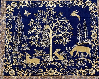 Navy Tapestry Embroidery - Etsy