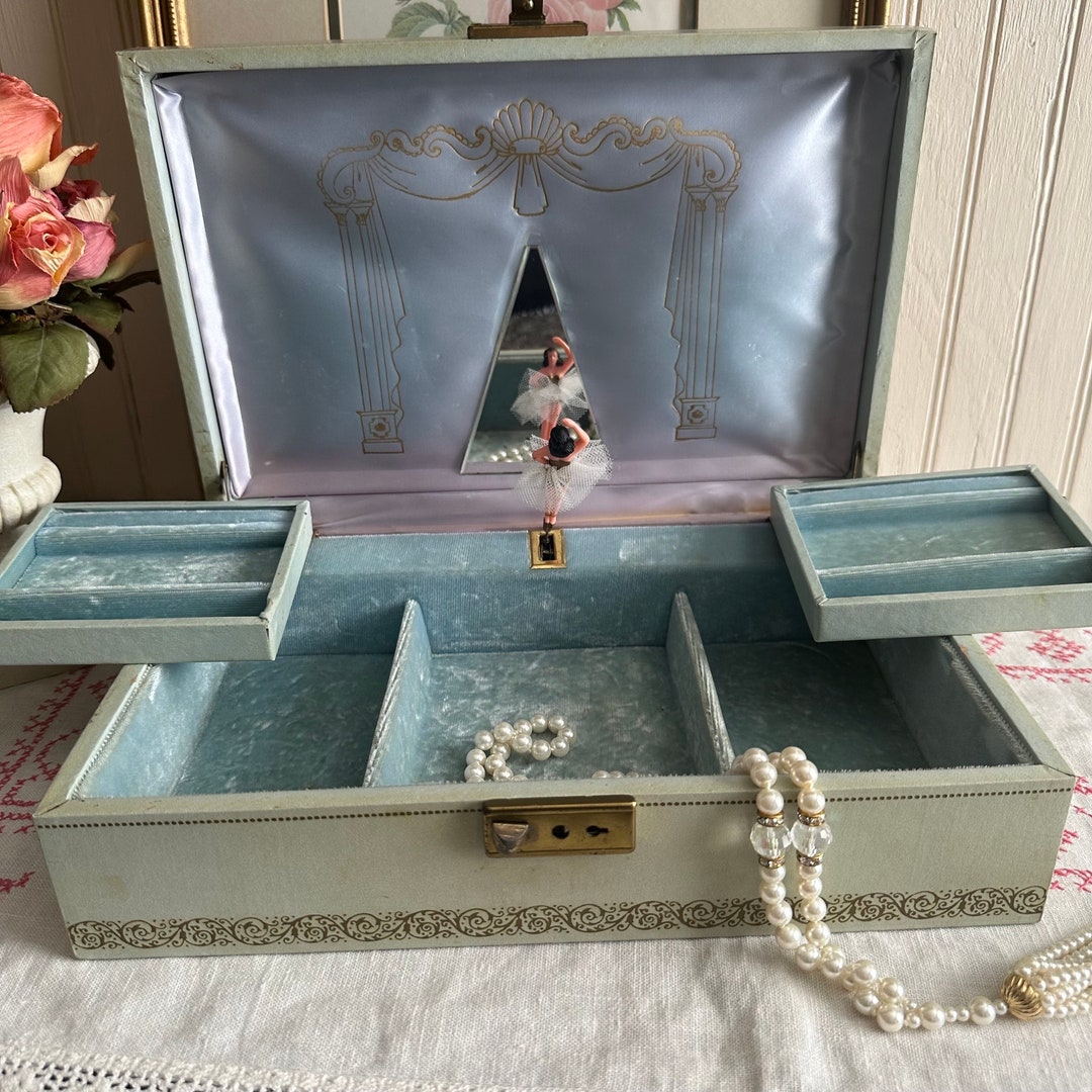 Mid Century Jewelry Box/vintage Musical Jewelry Box/mele’/sold as Is - Etsy