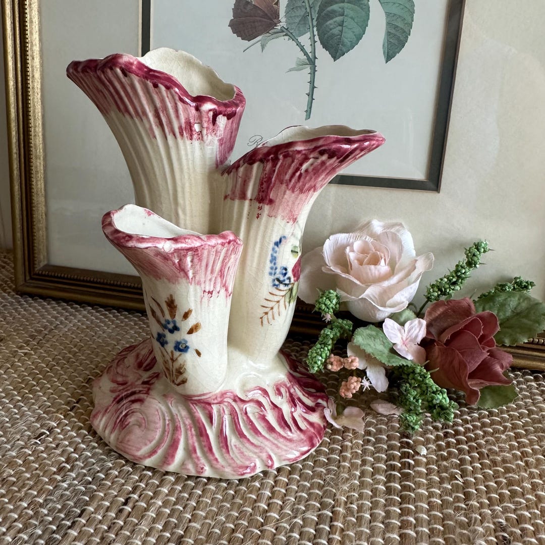Vintage Triple Vase/three Finger Vase Made in Japan - Etsy