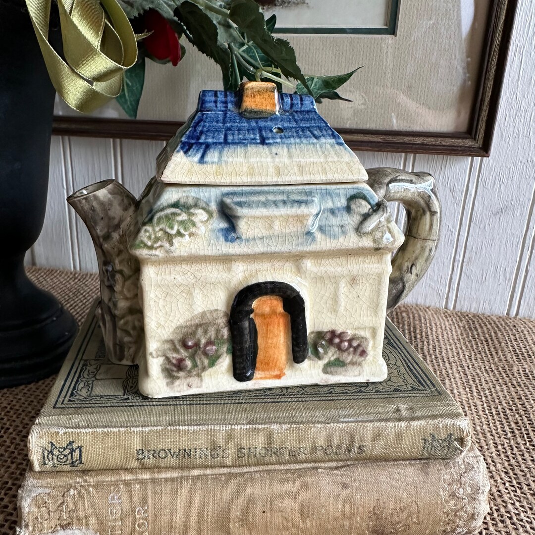 Vintage Ceramic Cottage Teapot/novelty Teapot Made in Japan - Etsy