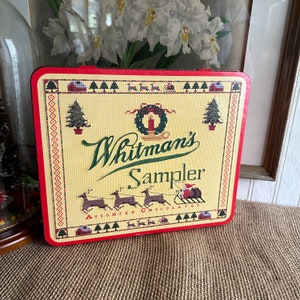 Vintage Christmas Tin/whitman Candy Tin/vintage Cookie Tin - Etsy