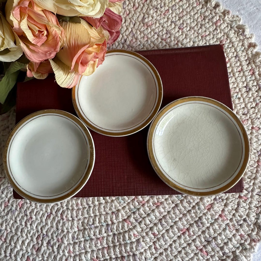 Vintage Butter Pat Dish Lot of 3/ridgway Butter Dishes/made in England ...