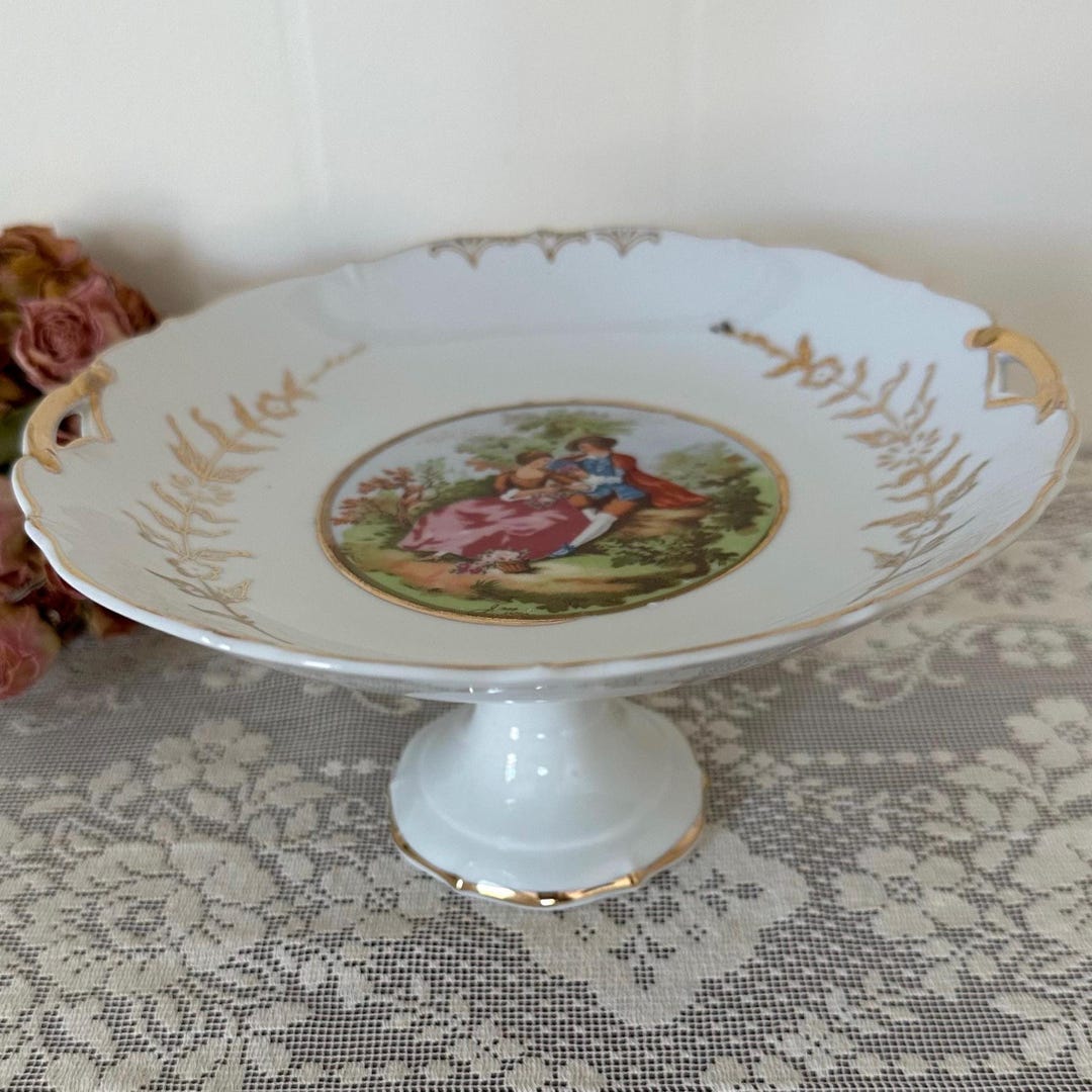 Vintage J Moire Cake Stand/mid Century Cake Pedestal - Etsy
