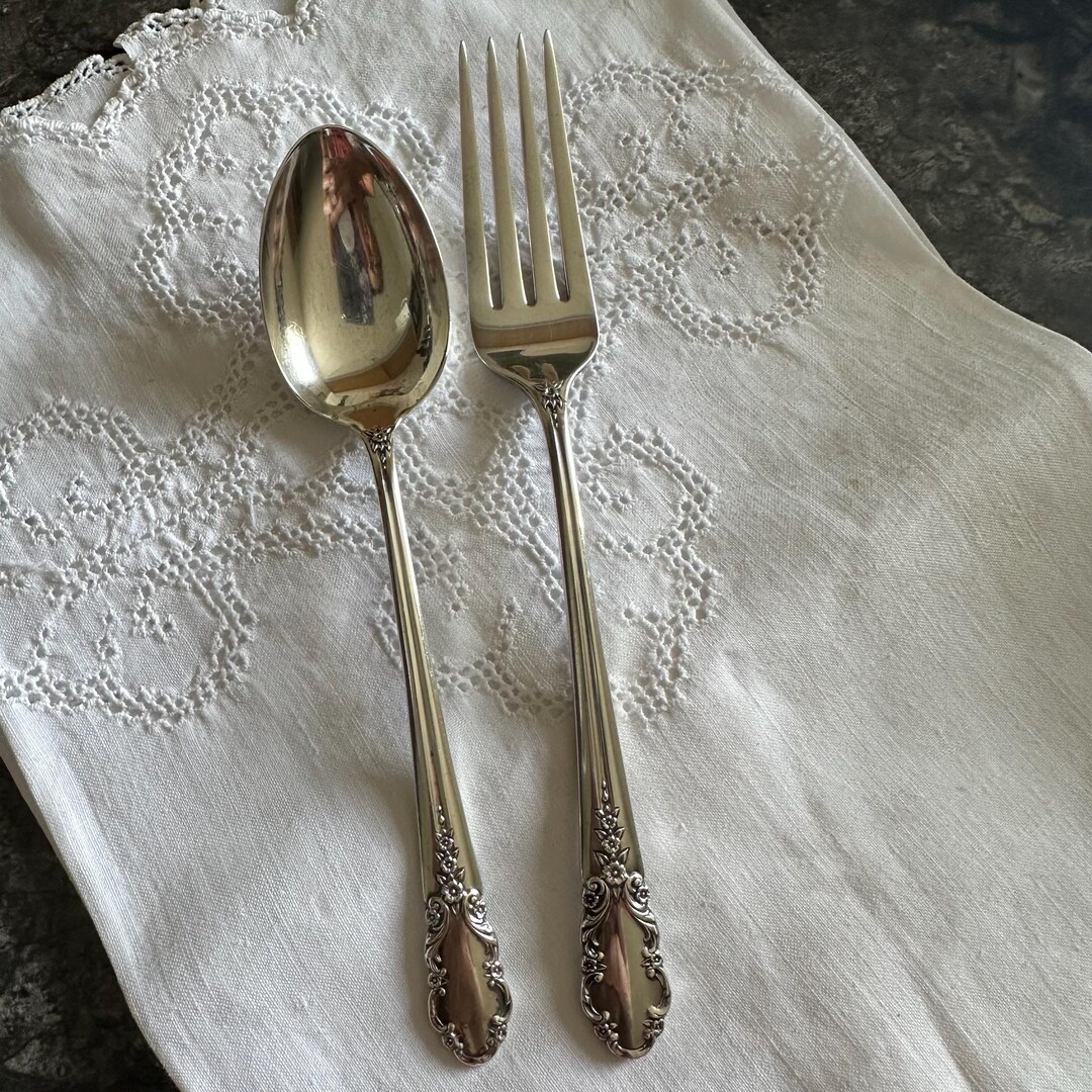 Vintage Sterling Silver Flatware/rogers Sterling Bridal Veil/fork and ...