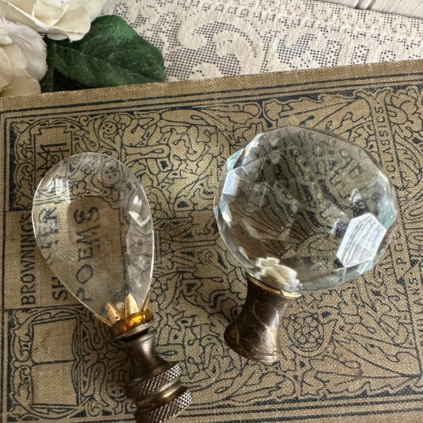 Crystal Finials - Etsy