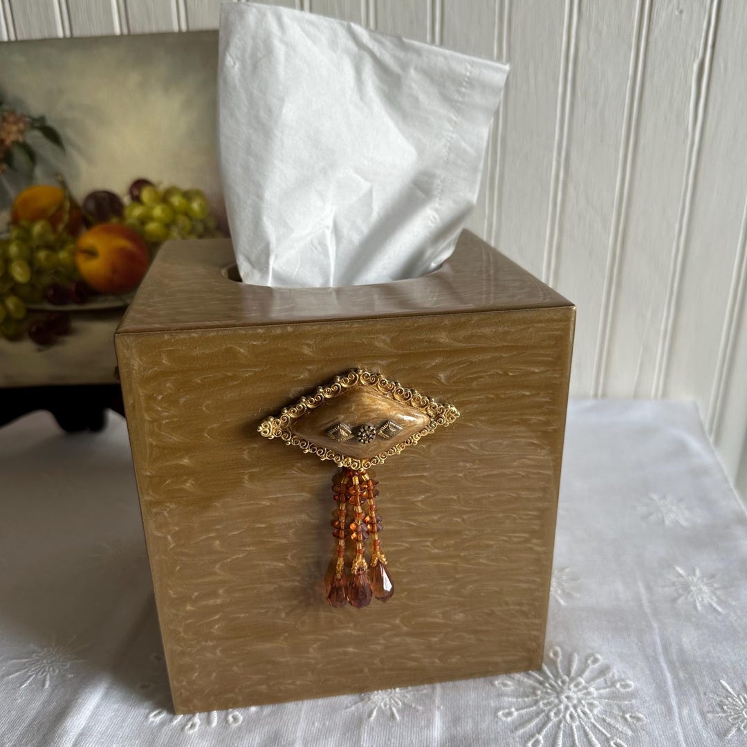 Mike and Ally Tissue Box Cover/luxury Bath Decor - Etsy