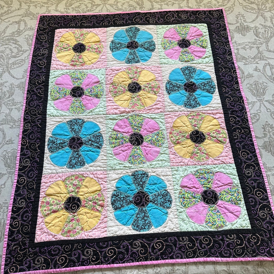 Handmade Lap Quilt/shabby Chic Patchwork Lap Quilt/farmhouse ...