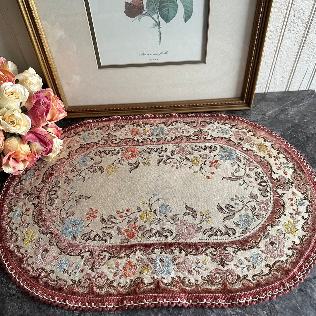 Vintage Table Mat/amrose Art Linens Chateau Table Linen - Etsy