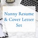 Nanny Interview Portfolio Kit Nanny Resume Template Set | Etsy