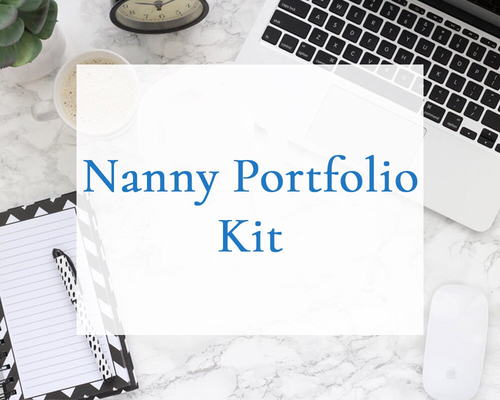 Nanny Interview Portfolio Kit Nanny Resume Template Set | Etsy
