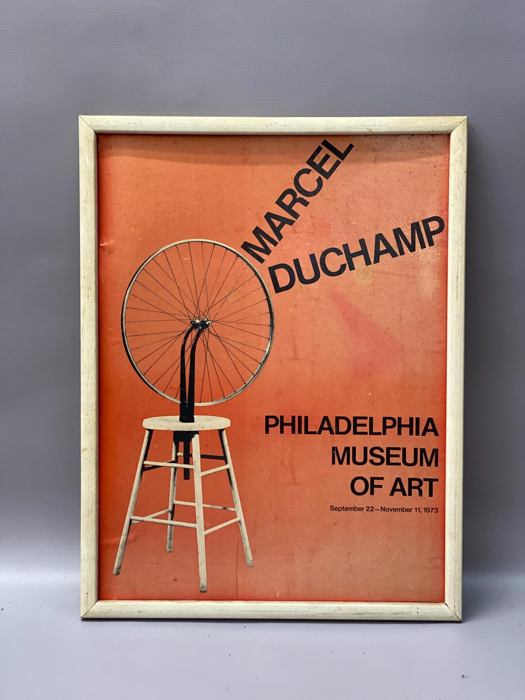 Marcel Duchamp Bicycle Wheel Dada Exhibition Poster, Philadephia MOA ...