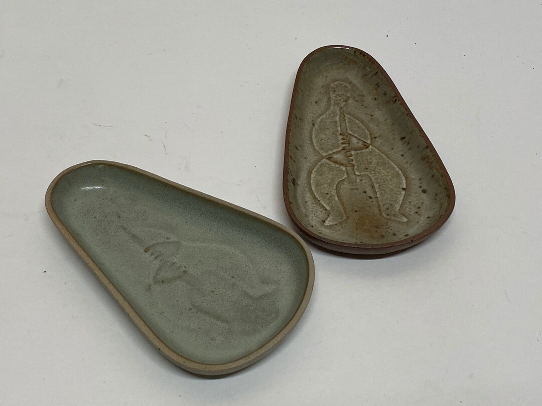 Early David Gil Bennington Pottery Stylized Musician Trays - Etsy