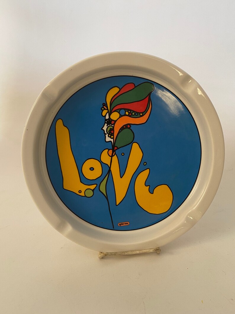 1960 Peter Max Psychedelic Iroquois China Ashtray | Etsy 1960 Peter Max Psychedelic Iroquois China Ashtray | Etsy