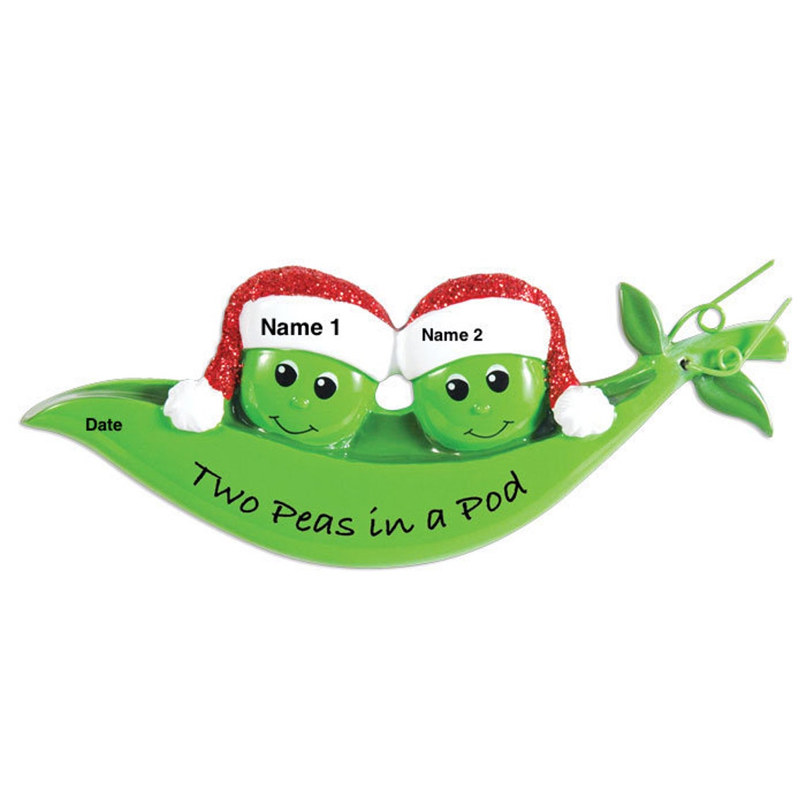 Personalized Christmas Ornament Peas in a Pod Family of - Etsy