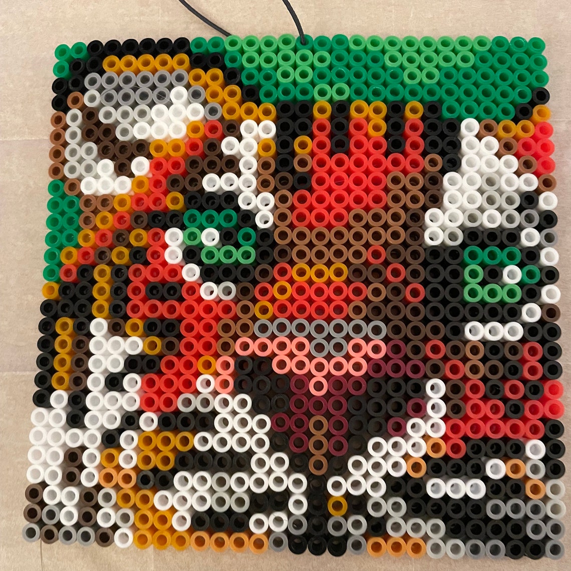 Tiger Perler Beads Art - Etsy