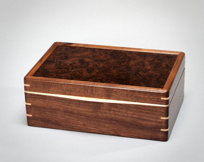 Large Keepsake Box, Wooden Mens Box, Treasure Box, Knick Knack Box ...