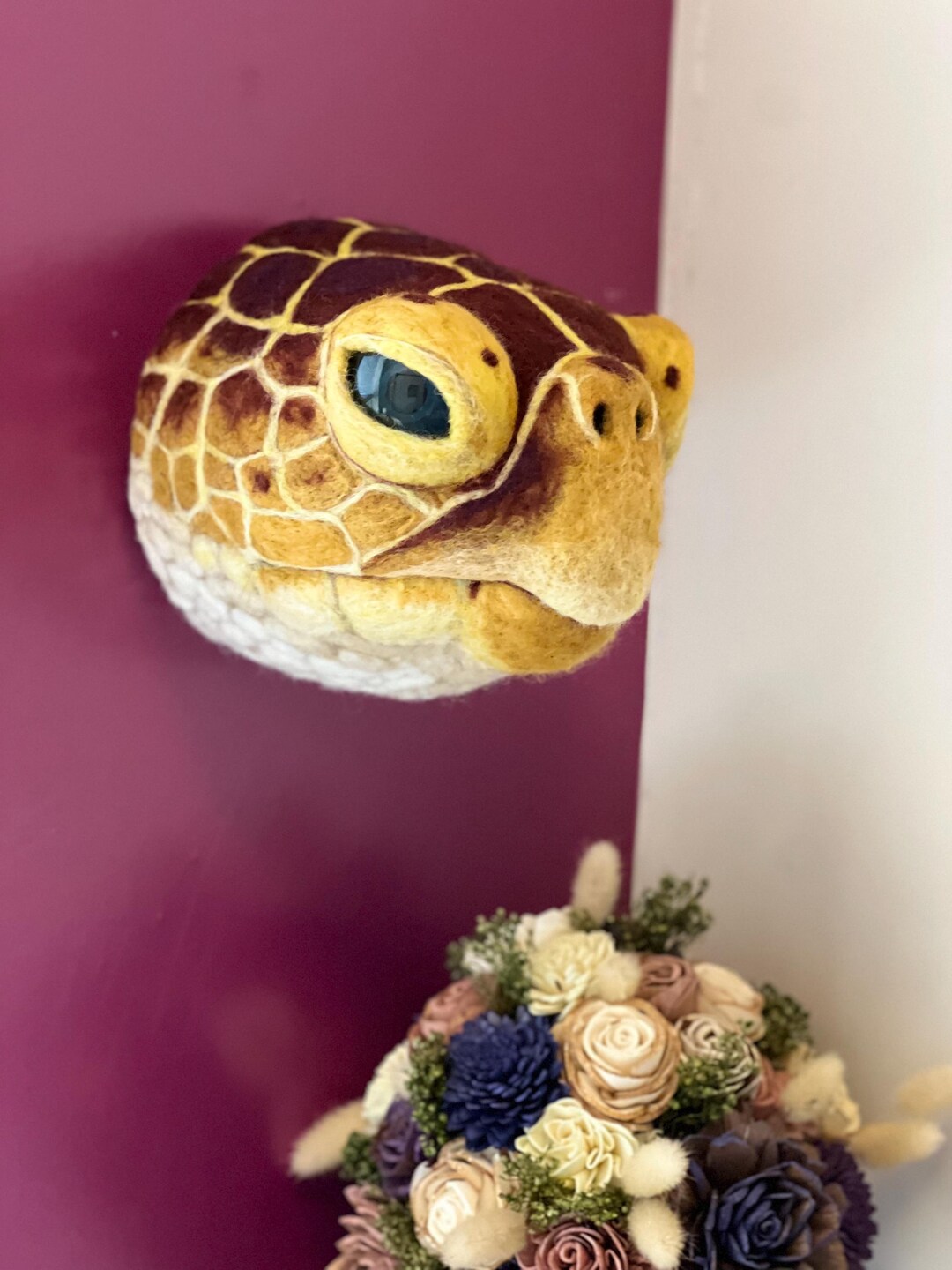 Needle Felted Sea Turtle Faux Taxidermy - Etsy